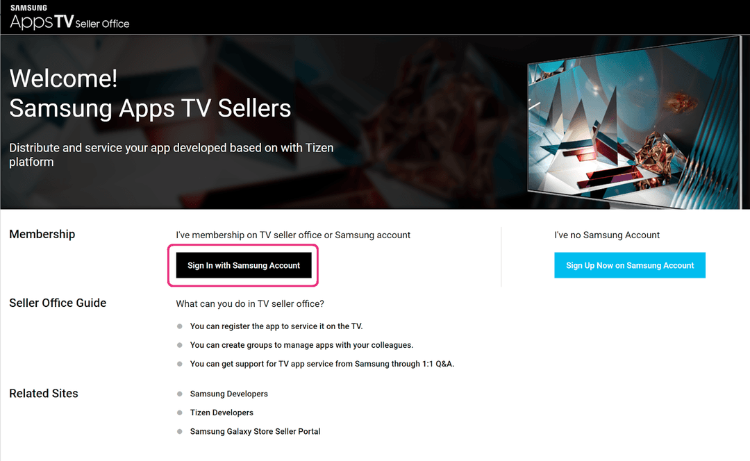 Installing SmartTUBE app on Samsung TV manually