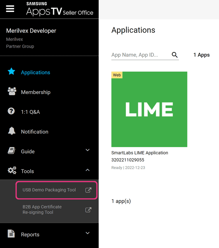 Installing SmartTUBE app on Samsung TV manually
